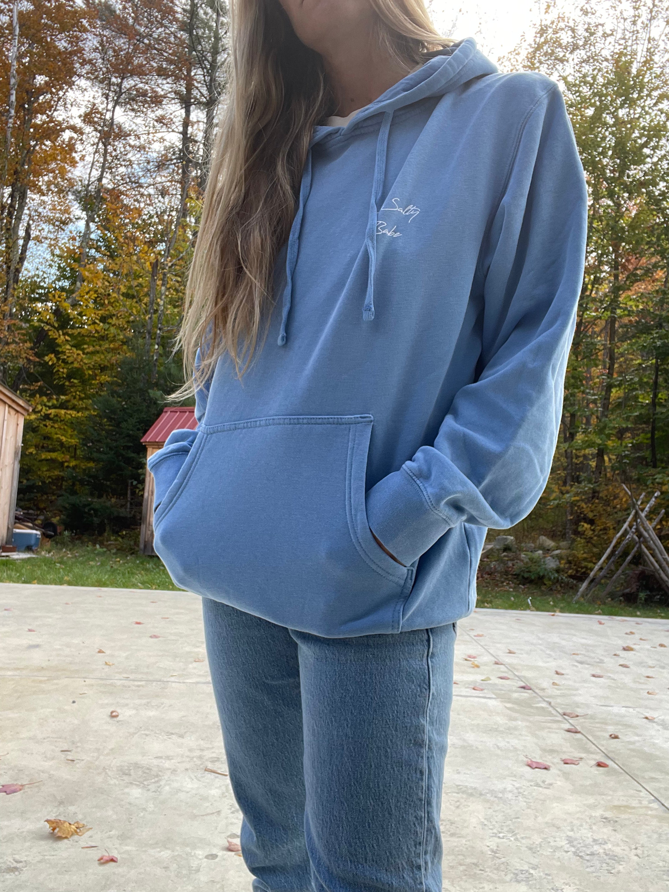 OMMS PD Hooded Fleece - Blue – The Salty Babe
